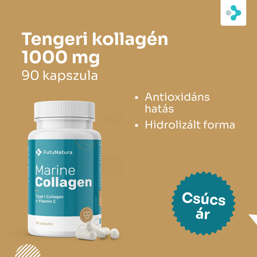 Tengeri kollagén 1000 mg - köröm és bőr, 90 kapszula - FutuNatura.hu