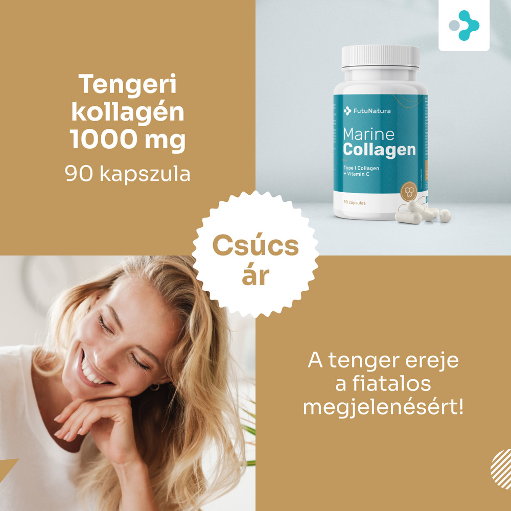 Tengeri kollagén 1000 mg - köröm és bőr, 90 kapszula - FutuNatura.hu
