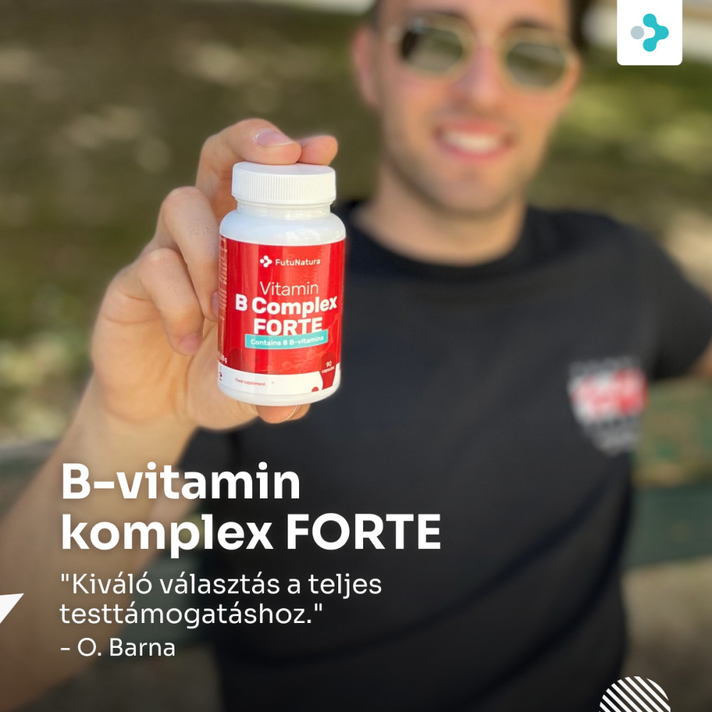 B-vitamin komplex FORTE - idegrendszer és fáradtság, 90 kapszula ...