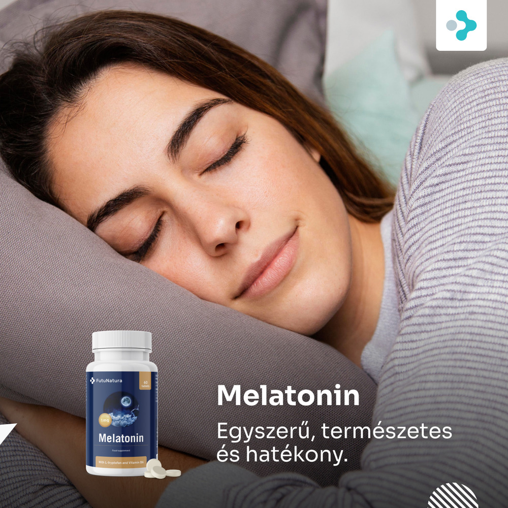 Melatonin - álmatlanság, 60 tabletta - FutuNatura.hu
