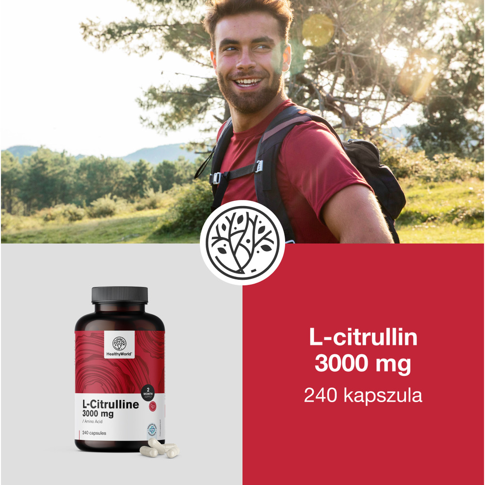 L-citrullin 3000 mg, 240 kapszula - FutuNatura.hu