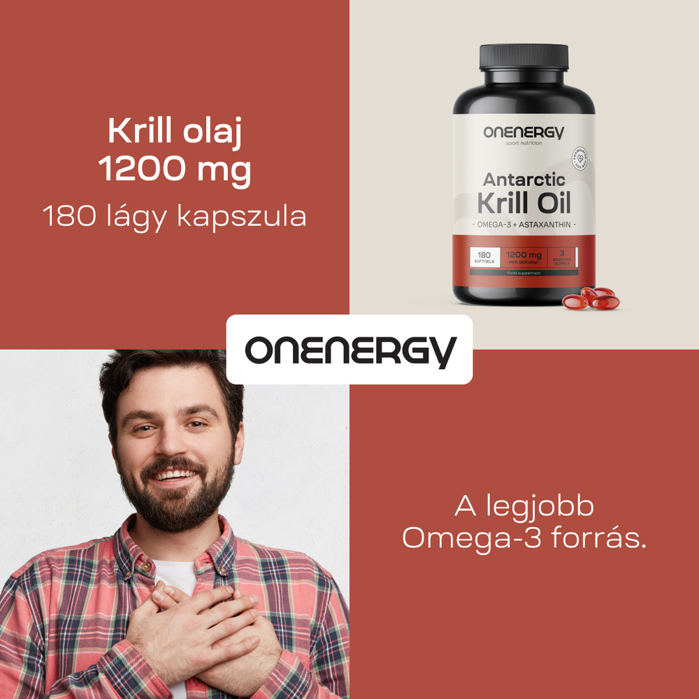 Krill olaj 1200 mg, 180 lágy kapszula - FutuNatura.hu