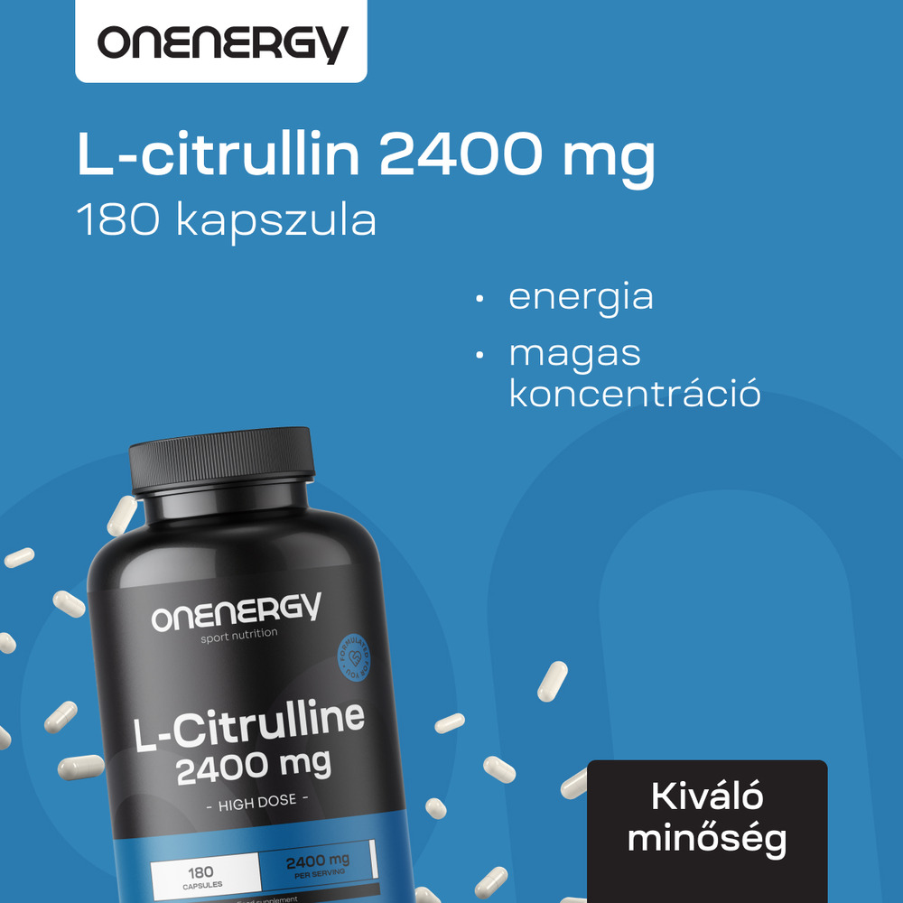 L-citrullin 2400 mg, 180 kapszula - FutuNatura.hu