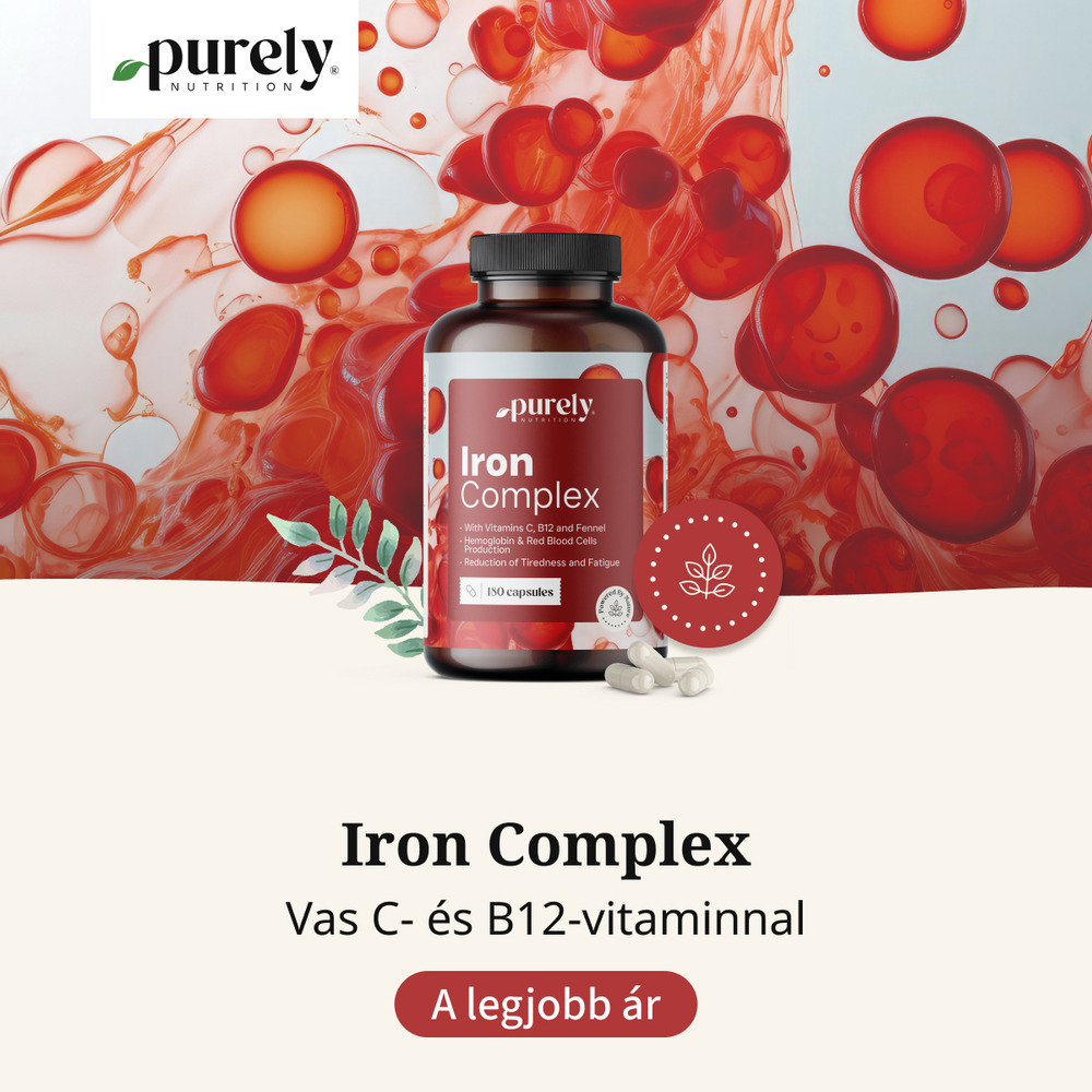 3x Iron Complex – vas C- és B12-vitaminnal, összesen 540 kapszula ...